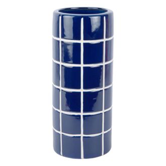 Present Time Vase Retro Tiles Round Present Time