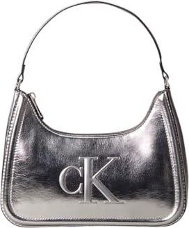 Calvin Klein Bold Ck Metallic Shoulder Bag 3JH - SILVER METALLIC One Size, 3jh - Silver Metallic, Taille unique