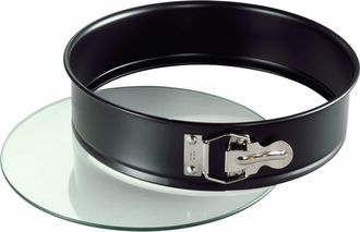 Original Kaiser Original Kaiser Inspiration Springform mit Glasboden 28 cm rund, Backform mit Hebeboden, auslaufsichere Kuchenform, antihaftbeschichtet, schnittfest, 