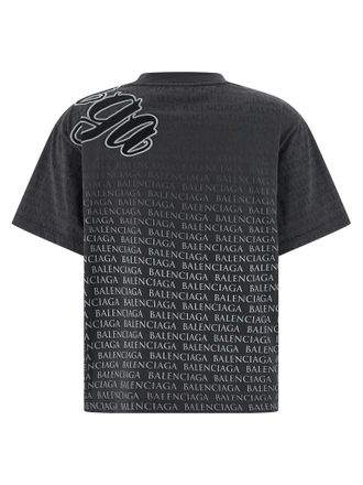 Balenciaga Womens Black Cotton T-Shirt