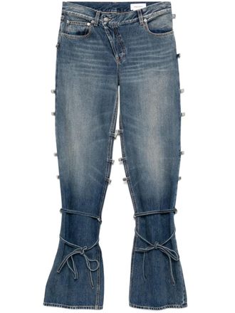 Alexander McQueen jean &agrave; coupe droite - Bleu