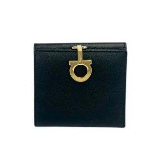 Ferragamo Portefeuille Pre-owned (bi-pli) - Femme - Pre-owned - Noir - Taille: ONE Size