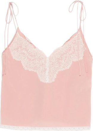 Valentino Lace-trim Tank Top