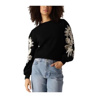 Object Schwarzer Strickpullover - - Knitwear - Damen - Schwarzk - XL