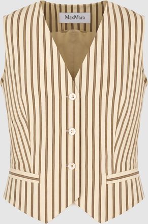 Max Mara Gilet Fauno Beige