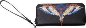 Marcelo Burlon Femme, Accessoires, Noir, Taille: ONE Size Portefeuille Zipp&eacute; Imprim&eacute;