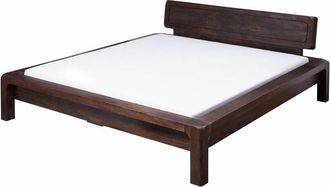 Massivmoebel24 Bett Akazie 160x200x80 tabak lackiert bueno 032