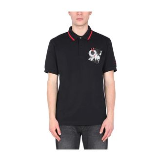 Freddy Polo &agrave; fermeture boutonn&eacute;e - Homme - Tops - Noir - Taille: S