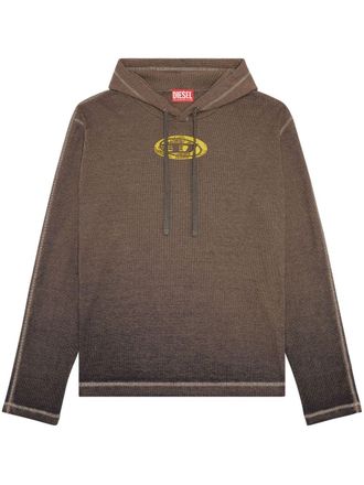 Diesel hoodie T-Crone &agrave; manches longues - Marron