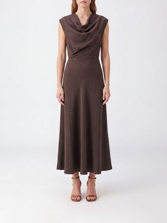 Brunello Cucinelli Robe midi &eacute;vas&eacute;e sans manches en m&eacute;lange de laine