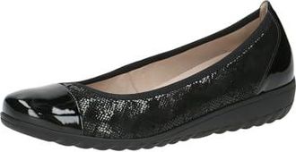 Caprice Ballerine pour Femme 9-22103-41, Black Comb1, 39 EU