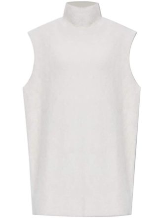 Marni robe courte à effet brossé - Blanc