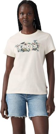 Levi's Womens The Perfect Tee Shirt, Lily BW Fill EGRET, Medium