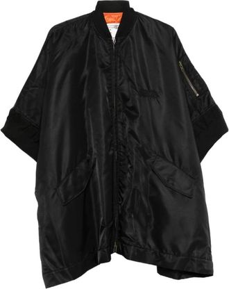 Maison Margiela Zip-Detail Cape - - Jackets - Damen - Schwarzk - 2XS