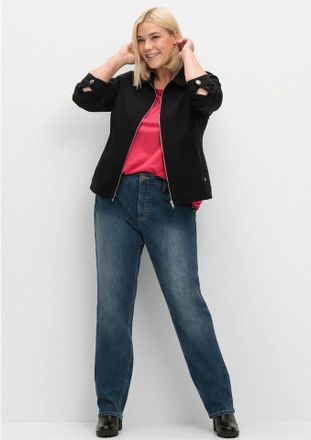 Sheego Allwetterjacke Kurzjacke. aus Bengalin, in taillierter Form