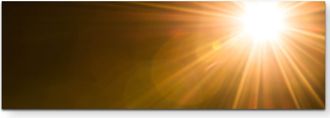 Paul Sinus Art Sonnenlicht und Sonnenstrahlen abstrakt - Panoramabild auf Leinwand in 150x50cm