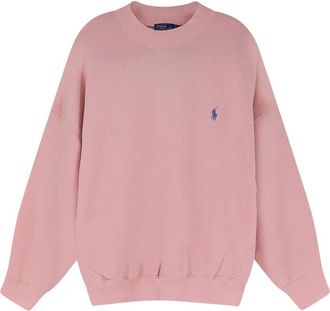 Polo Ralph Lauren Femme, Sweatshirts et sweats &agrave; capuche, Rose, Taille: 38 FR Crew Neck SweaT-shirt
