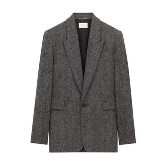 Saint Laurent Herren, Jacken, Grau, LGr&ouml;&szlig;e