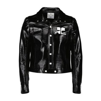 Courr&egrave;ges Vinyljacke Neuauflage Herrenmode - - Jackets - Herren - Schwarzk - S