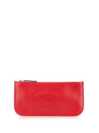 Gucci pochette en cuir (2000-2015) - Rouge
