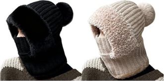Generic Bonnet tricot&eacute; - Coiffe chaude et respirante - Bonnet chaud respirant pour le ski, le snowboard, la randonn&eacute;e, le patinage sur glace, tous les jours, 