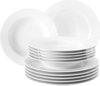 SELTMANN WEIDEN Tafelservice 24-teilig - Seltmann Weiden Rondo_Liane wei&szlig;