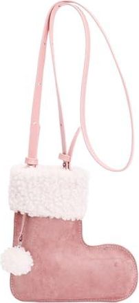 Generic Sac &agrave; bandouli&egrave;re de No&euml;l pour femme - Sac &agrave; main pour femme - Dans une botte avec bandouli&egrave;re et bordure en fourrure synth&eacute;tique - Pour le quotidien 