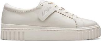 Clarks Femme Mayhill Walk Basket, Off White Lea, 39.5 EU