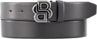HUGO BOSS Herren G&uuml;rtel schwarz Glattleder