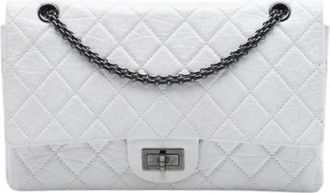 Chanel Sac bandouli&egrave;re vintage double rabat Pre-owned - Femme - Pre-owned - Blanc - Taille: ONE Size