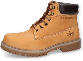 Dockers by Gerli Herren Combat Boots, Männer Stiefeletten,warm gefüttert,Winterstiefel,Winterschuhe,Bootee,Booties,golden tan,44 EU