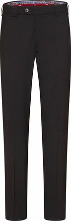 Meyer Hosen Business Chino Roma 9-344 - modern fit, hochwertige & Bequeme Wollhose, Schwarz (09), 58