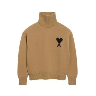 Ami Damen, Strickwaren, Braun, XSGröße