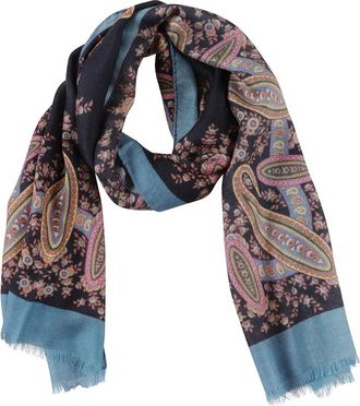 Etro Femme, Accessoires, Multicolore, Taille: ONE Size &Eacute;charpe en laine, cachemire et soie