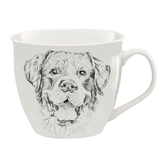 Ambition Gro&szlig;e Kaffeetasse 550ml Golden Retriever Wild Jumbotasse Porzellan Sp&uuml;lmaschine & Mikrowelle