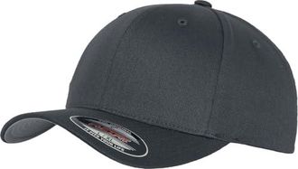 Flexfit Wooly Combed Unisexe Casquette Gris foncé L-XL 63% Polyester, 34% Coton, 3% Élasthanne
