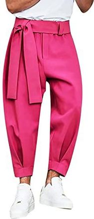 Generic Pantalon de loisirs pour homme - Pantalon de sport long en polyester uni - Pantalon long tendance avec poches - Pantalon dext&eacute;rieur respirant - Pantal