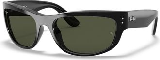 Ray-Ban Sonnenbrillen Polished Black Fassung Glas Polarisiert 63-19