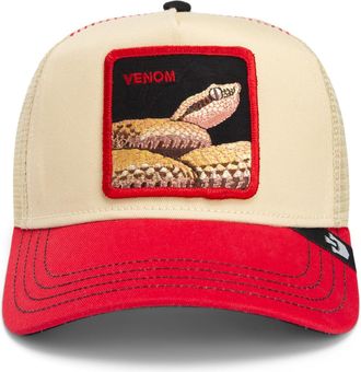 Goorin Brothers Trucker Cap The Venom Snake Beige Beige Rot, Size:OneSize