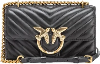 Pinko Pinko, Femme, Sacs, Noir, Taille: ONE Size Mini Love Bag One Chevron