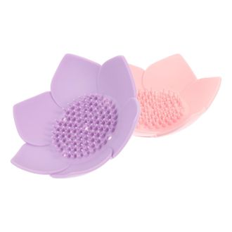 Hemobllo 2 St&uuml;ck Seifenhalter aus Silikon mit Abtropffunktion rutschfeste Seifenschalen f&uuml;r Badezimmer und K&uuml;che Hitzebest&auml;ndig Bruchsicher und Einfach zu Rein