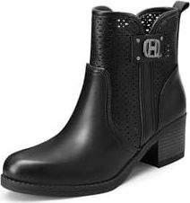 Queen Helena Bottines &agrave; talons bas pour femme X34-70, Noir, 39 EU