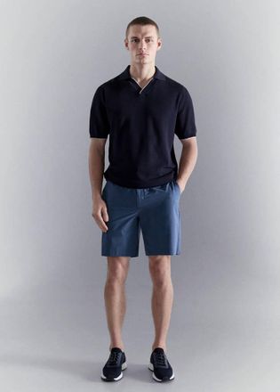 Mango Bermuda Comfort Stretch r&eacute;sistant &agrave; leau bleu &eacute;lectrique - Homme - 38 - MANGO MAN