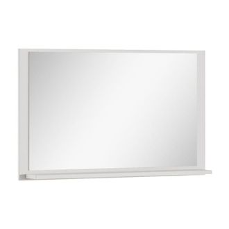 Badplaats Badplaats - Badezimmerspiegel Bravos 80 cm - Weiß - Badezimmerspiegel mit Ab