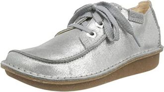 Clarks Oxford Funny Dream pour Femme, Gris métallisé, 35.5 EU