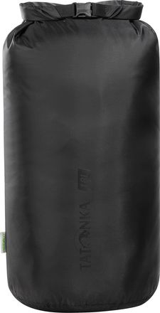 Tatonka Packsack Dry Sack 18l - Wasserdichter Packbeutel mit Rollverschluss und Steckschlie&szlig;e - Aus recyceltem Polyester - 18 Liter Volumen (schwarz)