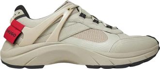 HUGO BOSS Homme, Chaussures, Beige, Taille: 41 EU Baskets Homme Beige avec Étiquette Latérale