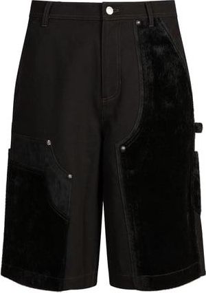 Andersson Bell Short Patchwork effet fourrure en coton