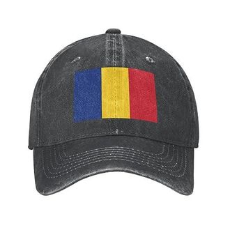Generic Drapeau De La Roumanie Homme Femme Chapeau De Cowboy S&eacute;chage Rapide Trucker Caps R&eacute;tro Ancien Hip-Hop Cap pour Ext&eacute;rieur Golf Toutes Les Saisons