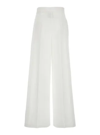 Semicouture Womens Trousers Buddy White Stretch Cotton